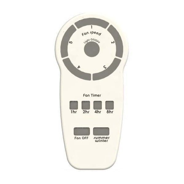 Urban 2 DC Motor Ceiling Fan with Remote Control - White 52"