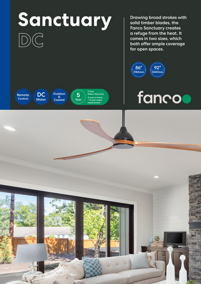 Ceiling Fan Spec Sheets - Fanco