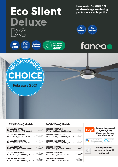 Ceiling Fan Spec Sheets - Fanco