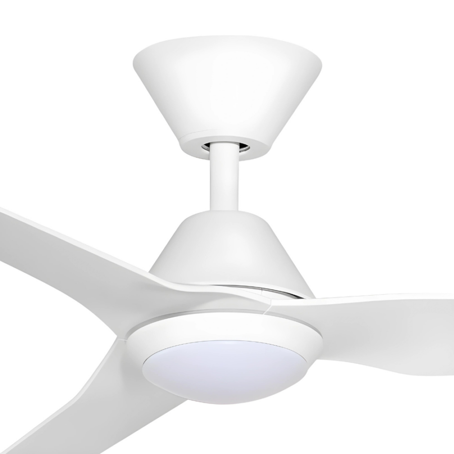 Infinity iD DC Ceiling Fan SMART/Remote with CCT LED Light - White 54"