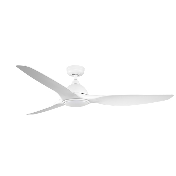 Horizon DC Ceiling Fan SMART/Remote with CCT LED Light - White 64" | Fanco