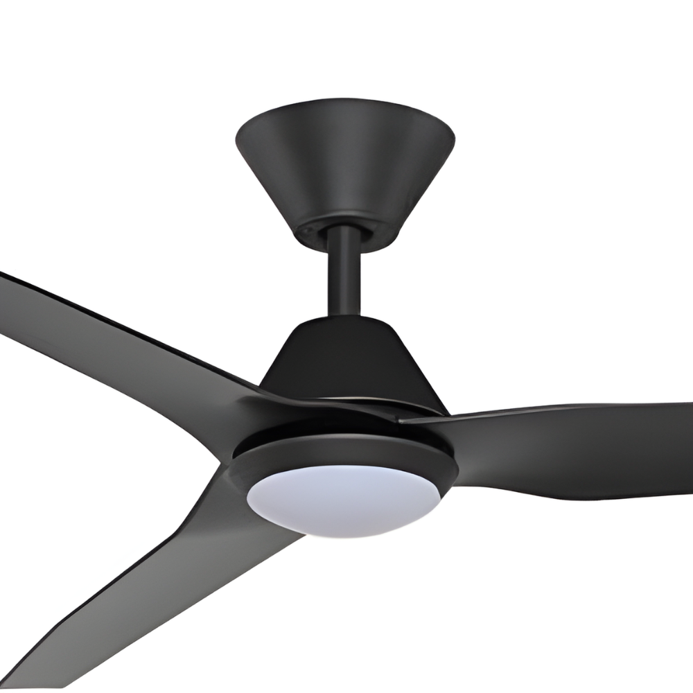 Infinity iD DC Ceiling Fan SMART/Remote with CCT LED Light - Black 48"