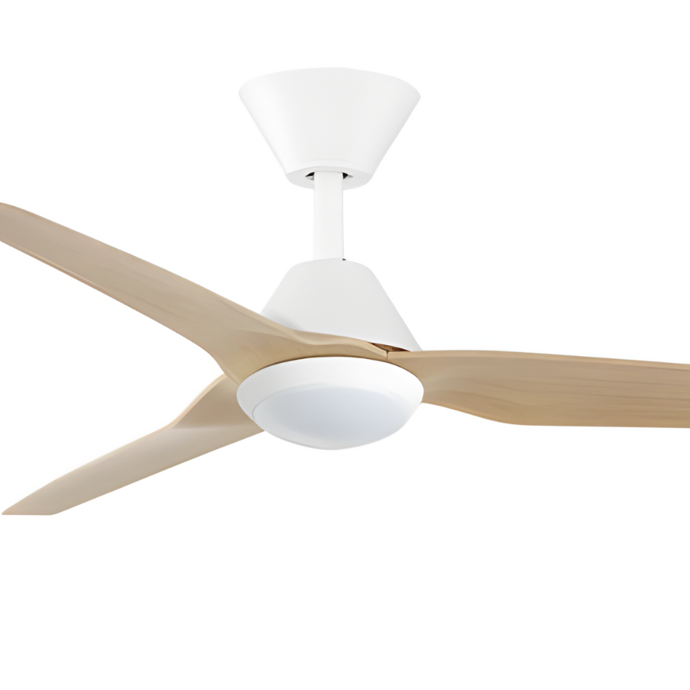 Infinity iD DC Ceiling Fan SMART/Remote with CCT LED Light - Beechwood 48"