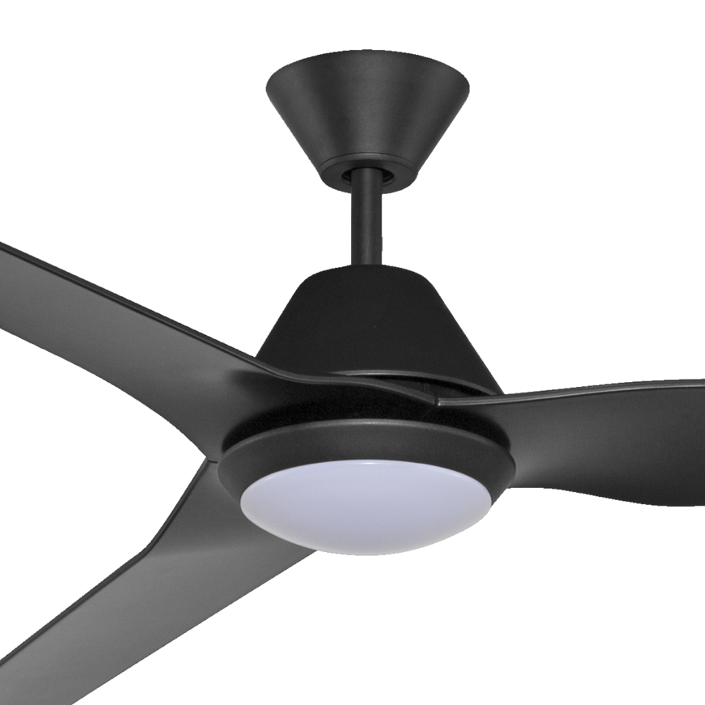 Infinity iD DC Ceiling Fan SMART/Remote with CCT LED Light - Black 64"