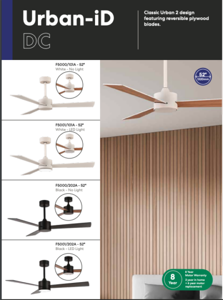 Ceiling Fan Spec Sheets - Fanco