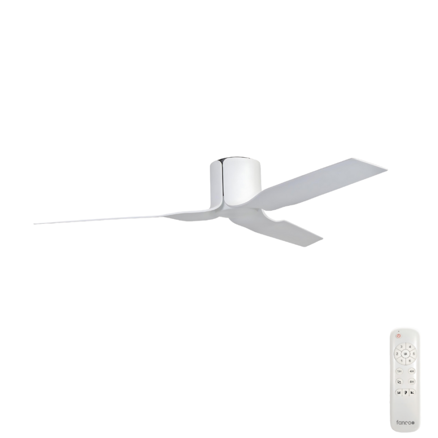 Fanco Flow 132cm (52") DC Ceiling Fan - White | Fanco Australia